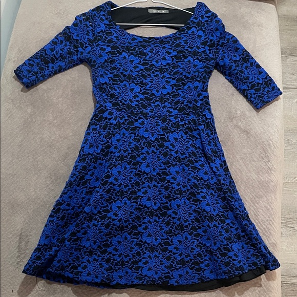 Suzy Shier | Dresses | Suzy Shier Blue Laced Dress | Poshmark